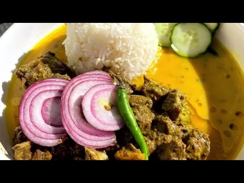 Curry Goat with coconut milk