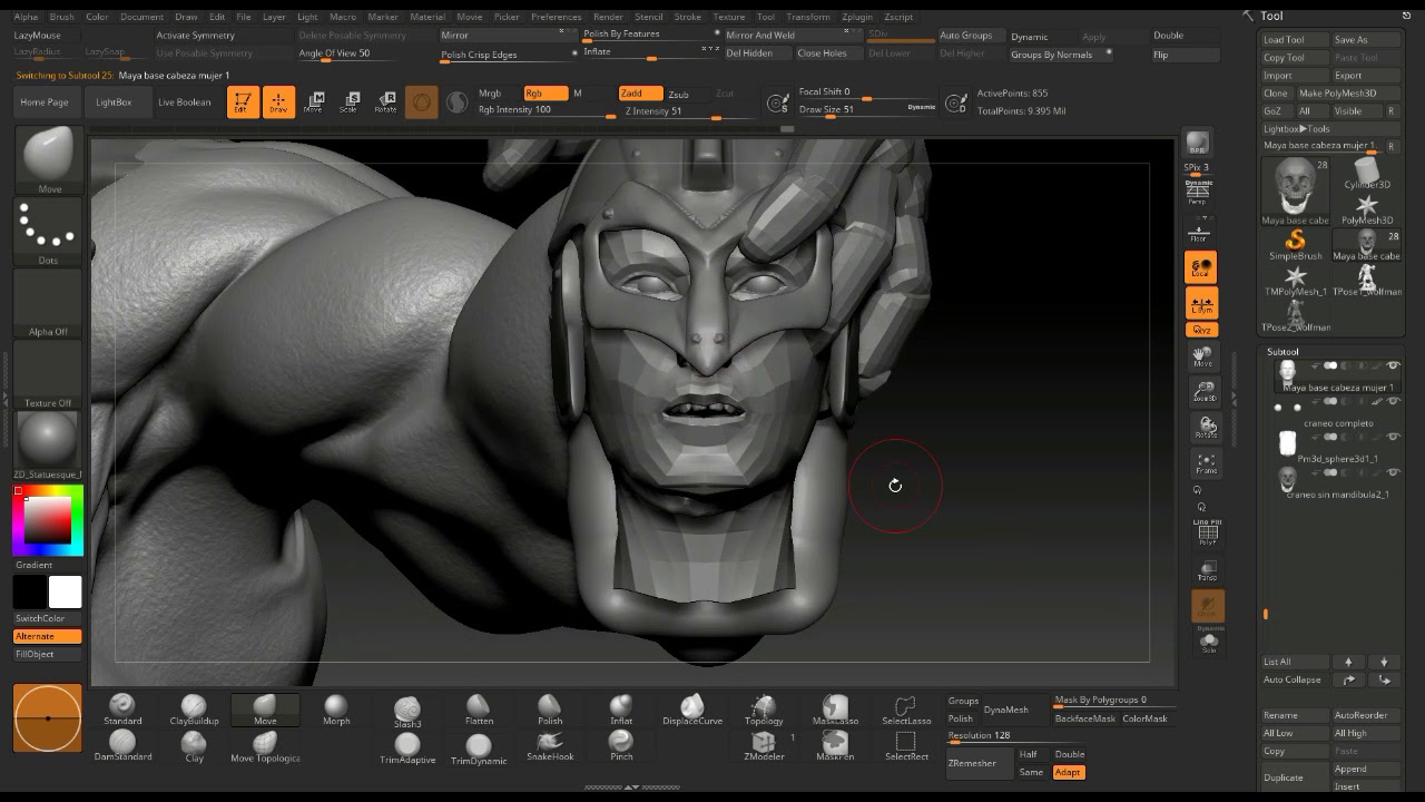 Making Werewolf in Zbrush Part 1 by Dragon Queen