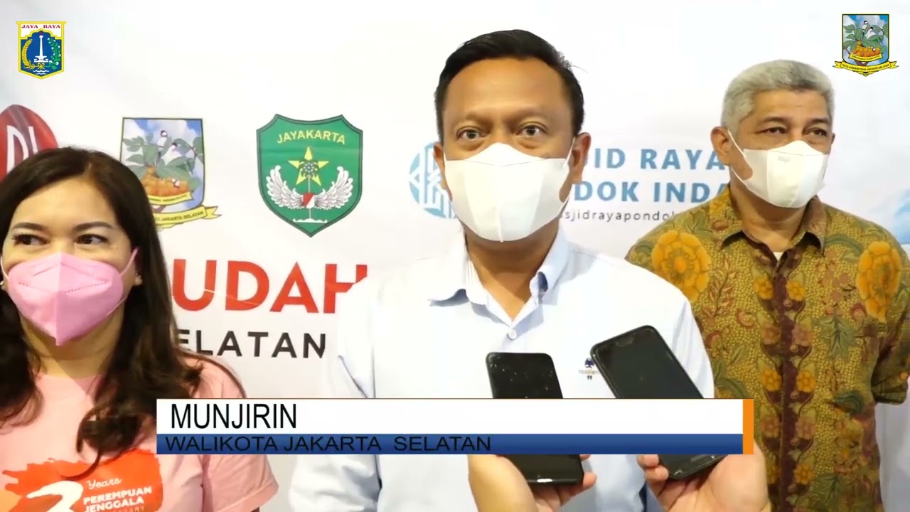 WALIKOTA JAKARTA SELATAN TINJAU VAKSIN BOOSTER PONDOK PINANG - SABTU 5 MARET 2022