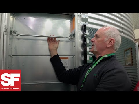 New grain bin door with safety latch from Sukup Manufacturing | Successful Farming