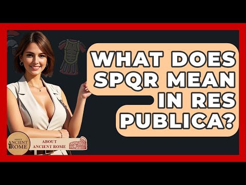 What Does SPQR Mean In Res Publica? - All About Rome