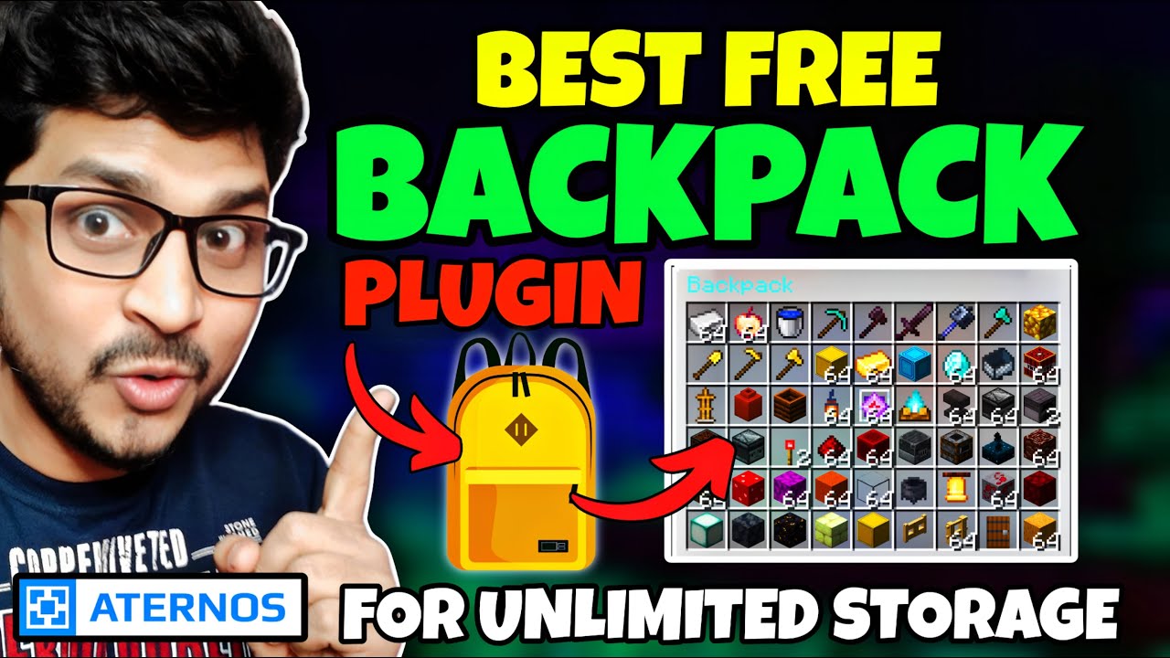 How To Add BackPack Plugin In Aternos Server McFleet | Best BackPack Plugin Tutorial Minecraft