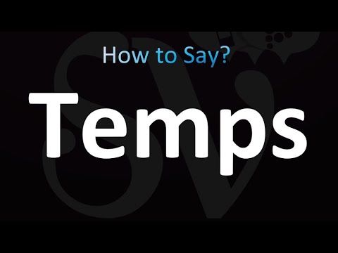 How to Pronounce Temps (Time) in French