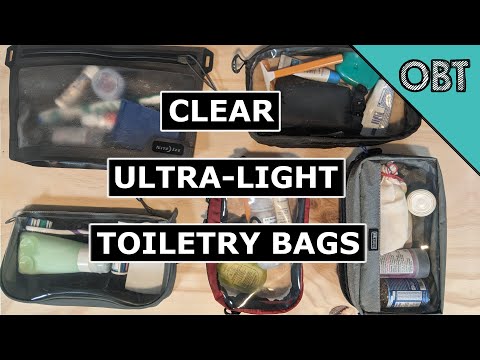 Best Clear Ultralight Toiletry Bags for Carry On Travel