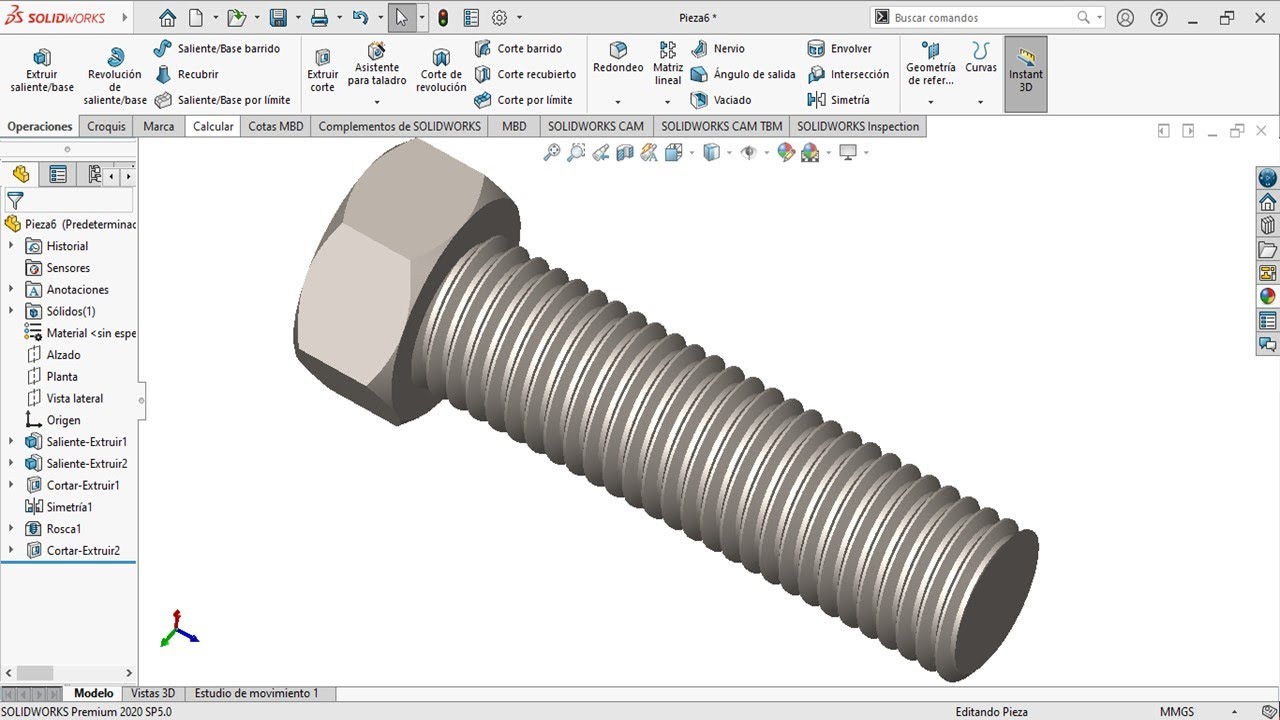 SolidWorks Screw Tutorial