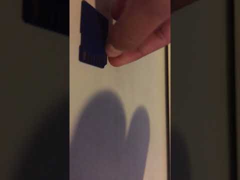 Opening a Nintendo DS sd card