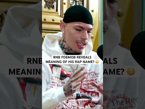 #RnbFoemob ने अपने रैप नाम का अर्थ बताया? 😳 #upcomingrapper #hiphopjewelry #rapmusic #texasartist