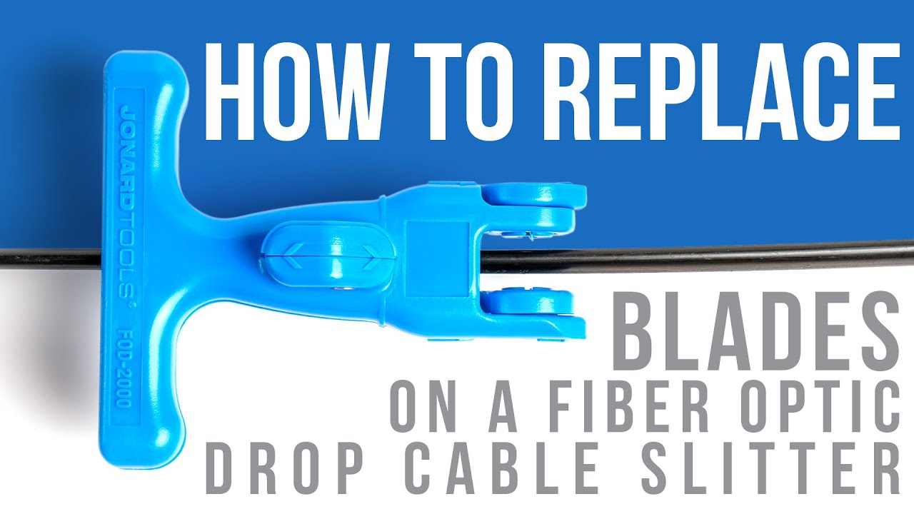 How to Replace the Blades on a Fiber Optic Drop Cable Slitter