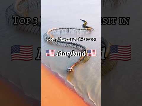 Top 3 Places to visit in Maryland,USA🇺🇸 || #ytshorts #baltimore #maryland