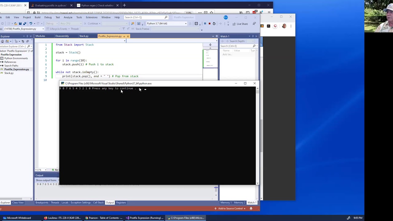 Python Program to do Postfix Expression Evaluation