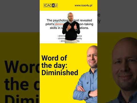 Word of the day: Diminished