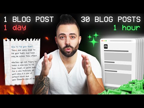 How to Create 30 Blog Posts in 1 Hour (That Actually Make Money)