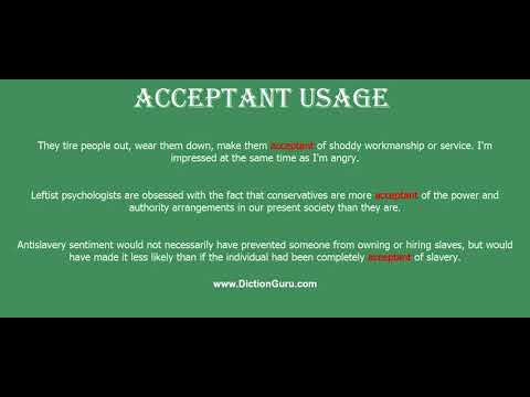 acceptant: How to pronounce acceptant with Phonetic and Examples
