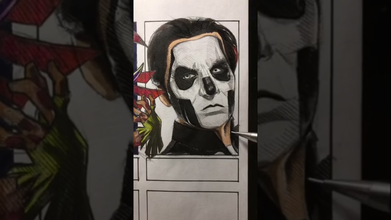 Drawing Papa Emeritus III from Ghost
