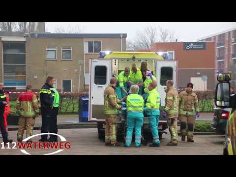 Man valt van flat | Heijermansstraat, Spijkenisse |