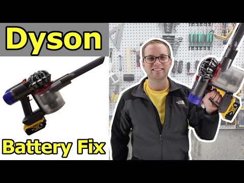 Fix a Dyson vacuum with this battery. EASY DIY battery replacement & upgrade hack