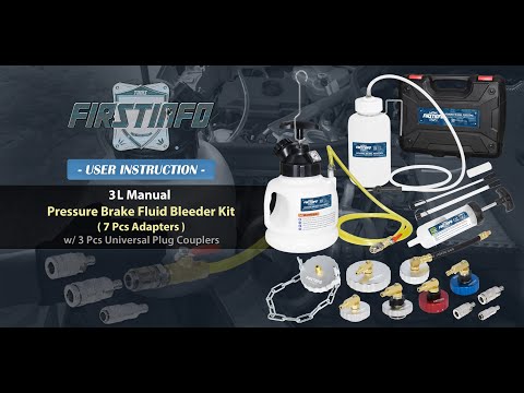 FIRSTINFO A1163H/A1163HK Manual 3L Brake Pressure Bleeder Kit with Adapters