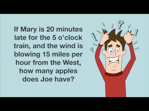 Why Do We Ask Word Problems in Math?