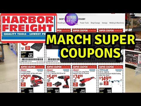 Harbor Freight Tools March Super Coupons 2024!