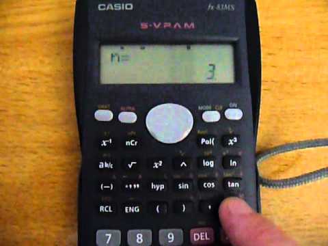 Casio statistics mode fx-83MS