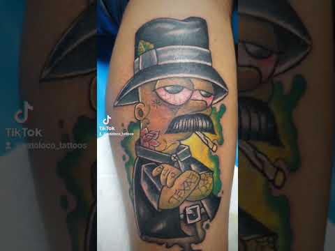 TATTOO BY JAVIER #tattoo #tattoos #bartsimpson #simpsons #arlington #arlingtontx #vatoslocos
