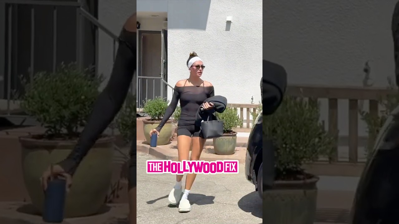 Hailey Bieber Shows Off Her Toned Figure After Working Up A Sweat At Forma Pilates Class In L.A.