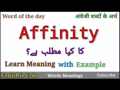 Affinity Meaning