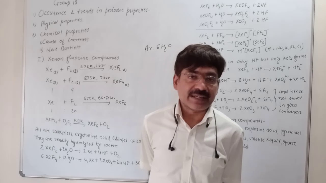 Physical properties and introduction to chemical properties of noble gases
