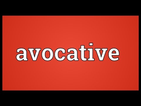 Avocative Meaning
