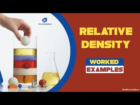 Relative density problems | Examples - Kisembo Academy