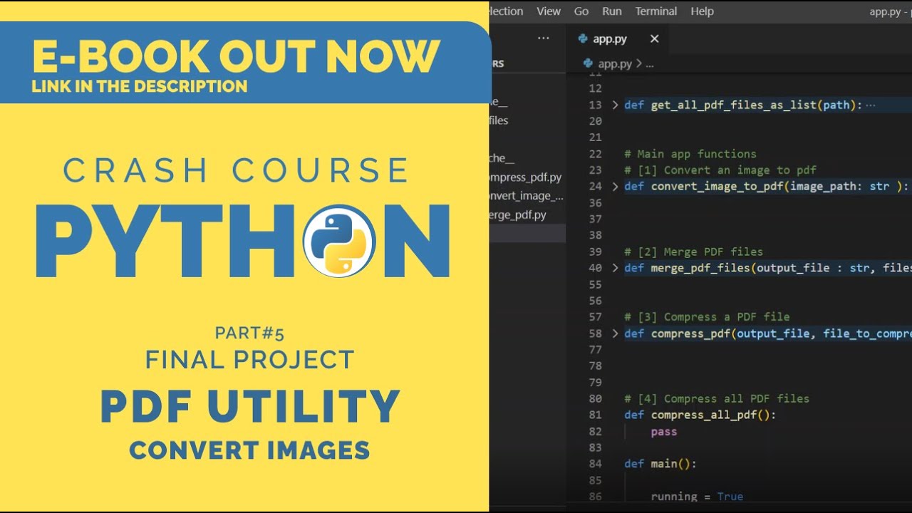 Get all images in a given path - Final Project PDF Utility #5 | Python3 crash course 2020