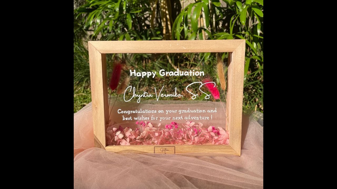 3D Frame Custom Dried Flower [pajangan masa kini]