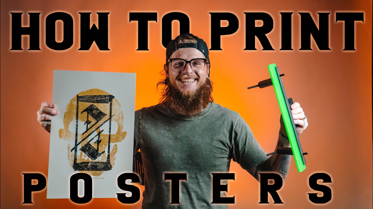 How to Screen Print Posters!