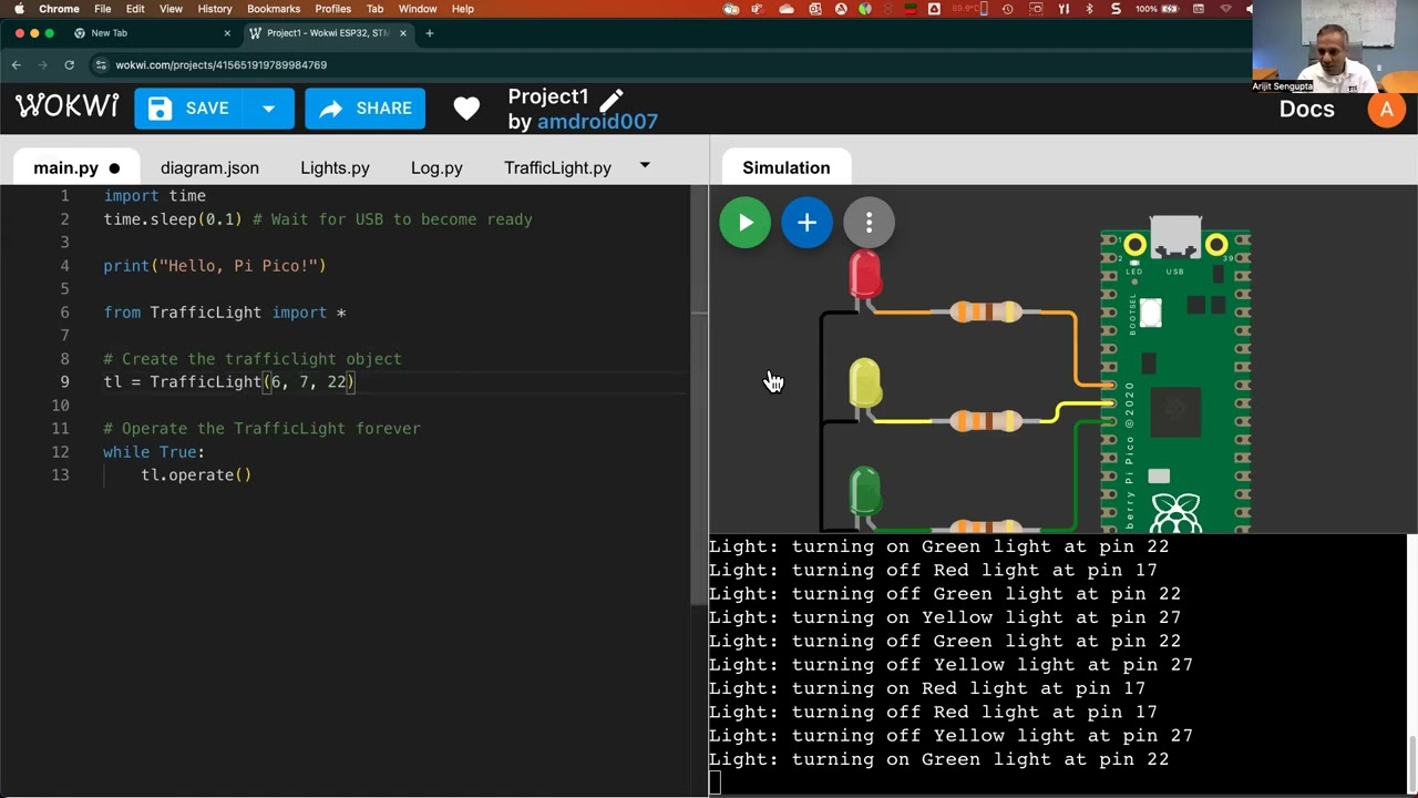 Build a Traffic Light System on Raspberry Pi Pico | Python & Object-Oriented Design