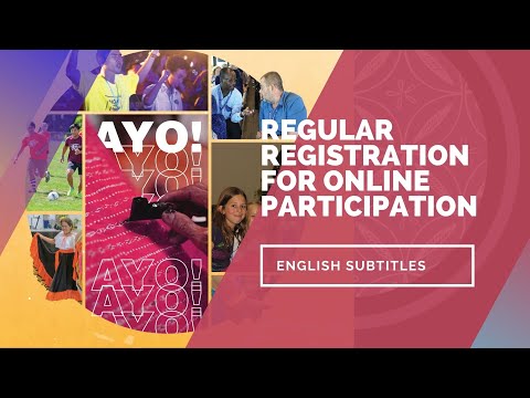 Regular registration for online participation