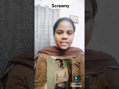 Scrawny meaning in Telugu DSC SA 2 English Syllabus explanation in Telugu