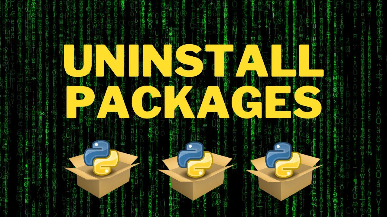 How to Uninstall Multiple Python Packages Using PIP (2024)