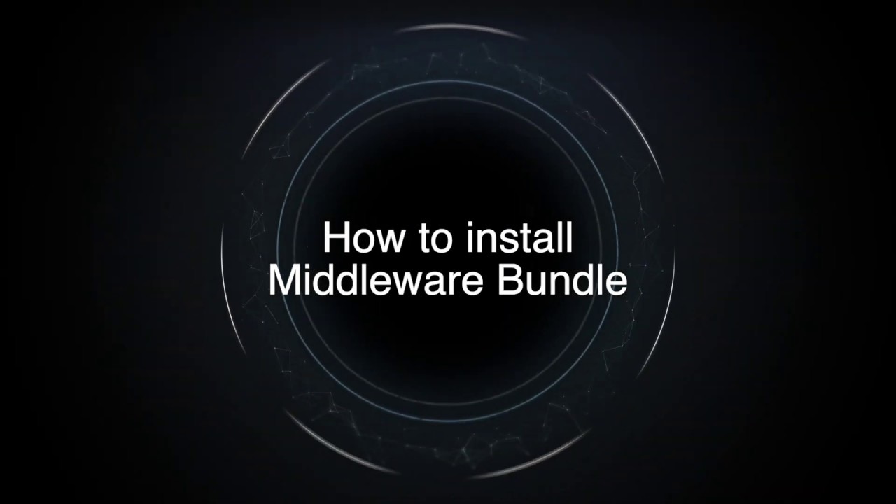 How to install middleware bundle