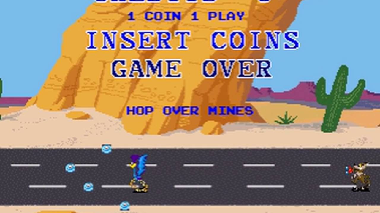 Road Runner (Atari 1985)  Attract Mode 60fps