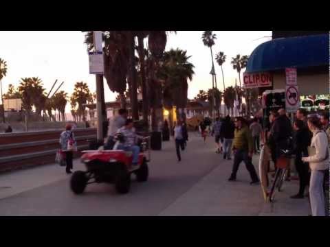 Chris O'Donnell filming a chase scene for NCIS: Los Angeles