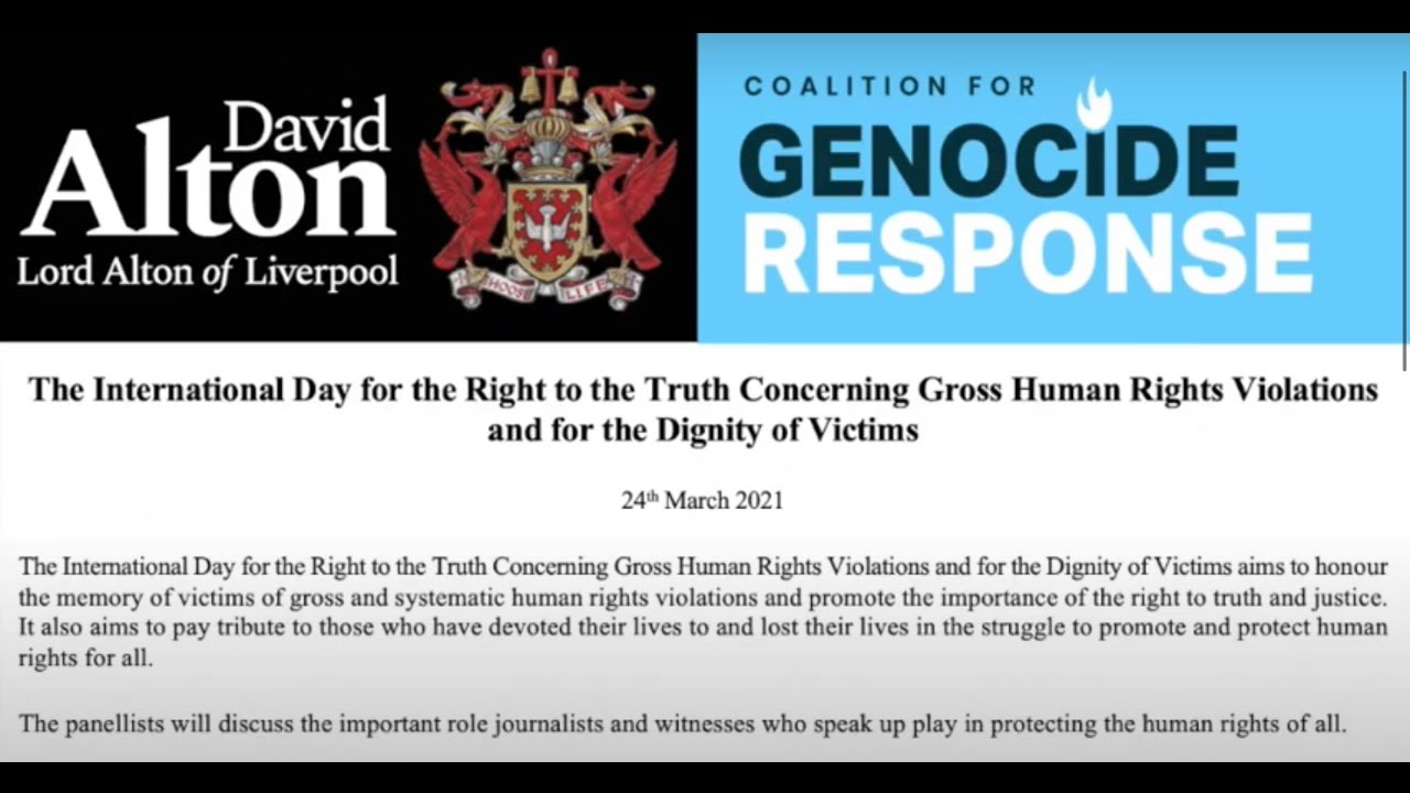 The International Day for the Right to the Truth Concerning Gross Human Rights Violations