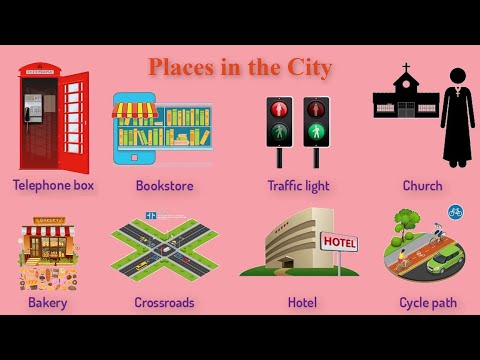 Places in the city in English | English For All Dot Info