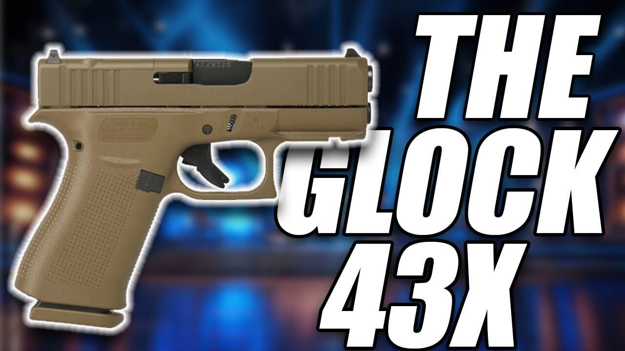 Glock 43X MOS, 9mm, Slimline Semi-Automatic Pistol, (2) 10rd Magazines ...