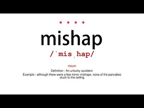 How to pronounce mishap - Vocab Today