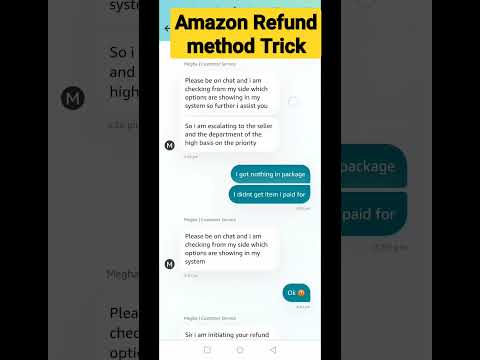 Amazon refund method Trick |