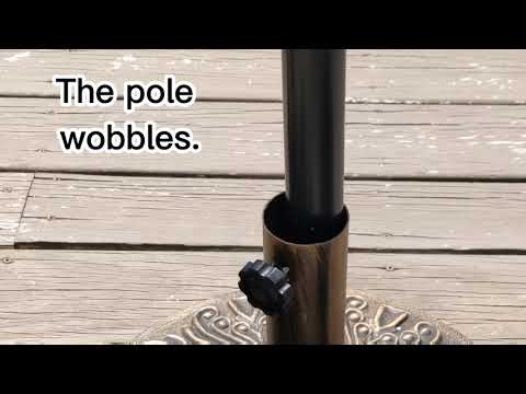 QVC Garden Reflections Scroll Umbrella Base Review