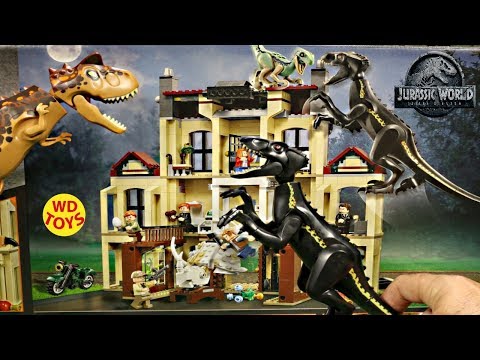 New Lego Jurassic World Indoraptor Rampage at Lockwood Estate 75930 Unboxing Stop-Motion Speed Build