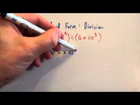 Standard Form: Division | Corbettmaths