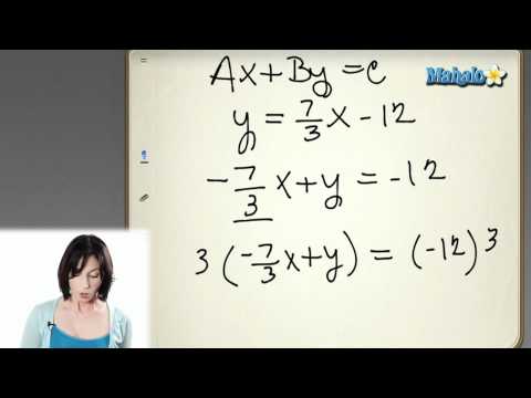 Standard Form Of Linear Equations Tessshebaylo