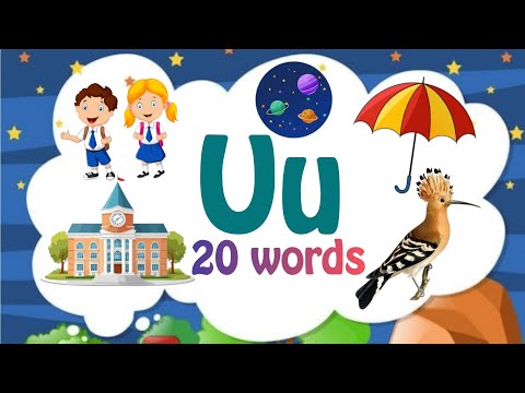20 words that start with letter U/Initial sounds/U letter words